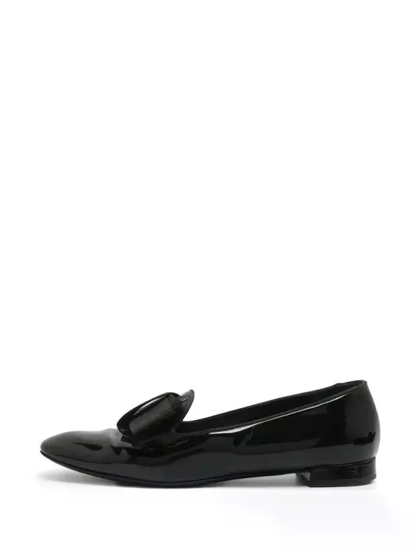 Giorgio Armani Patent Leather Loafers - Black