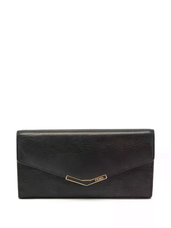 Fendi 2016 2jours Logo-bar Wallet - Black