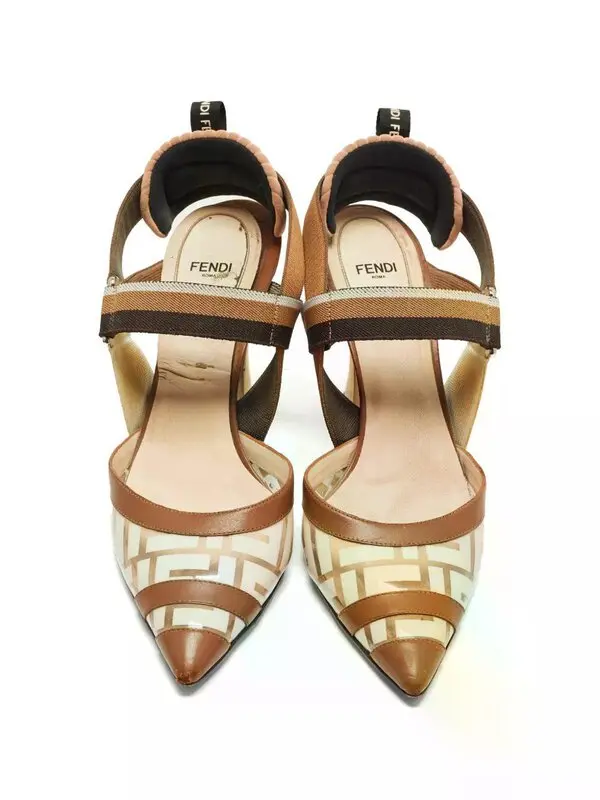 Fendi Colibri Slingback Heeled Pumps