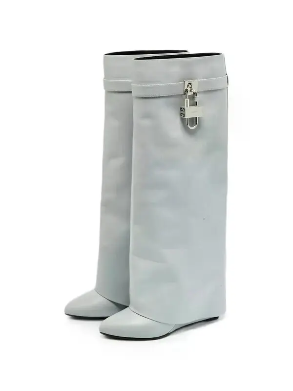 Givenchy Shark Lock Leather Boots
