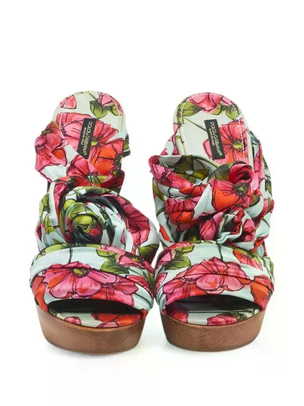 Dolce & Gabbana Floral-print Sandals