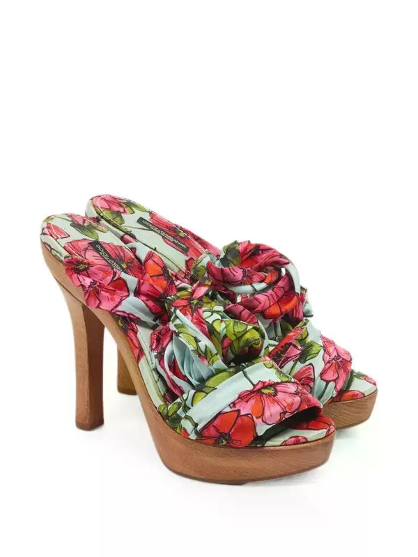 Dolce & Gabbana Floral-print Sandals
