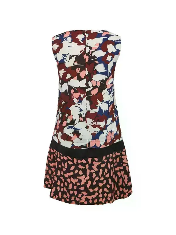 JIL SANDER Abstract-print Panelled Mini Dress