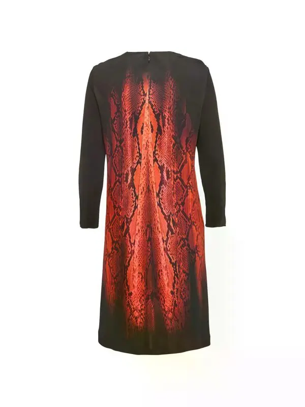 Just Cavalli Snake-print Flamingo Mini Dress