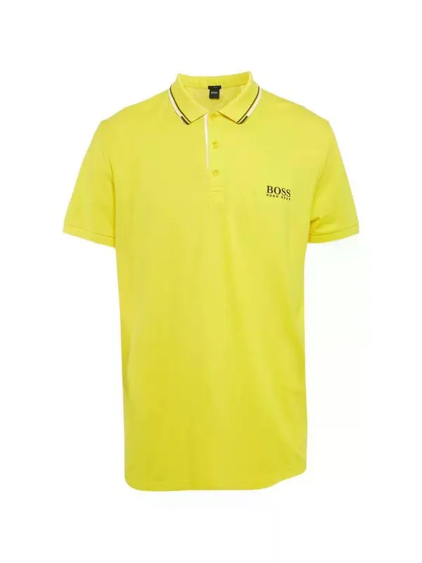 BOSS Piqué Regular-fit Polo Shirt - Yellow