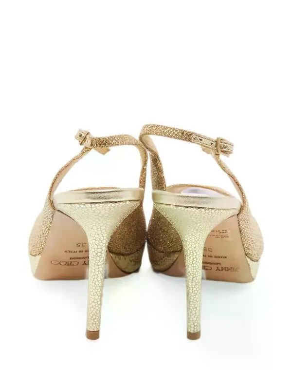 JIMMY CHOO Verity Peep-toe Slingback Heeled Pumps