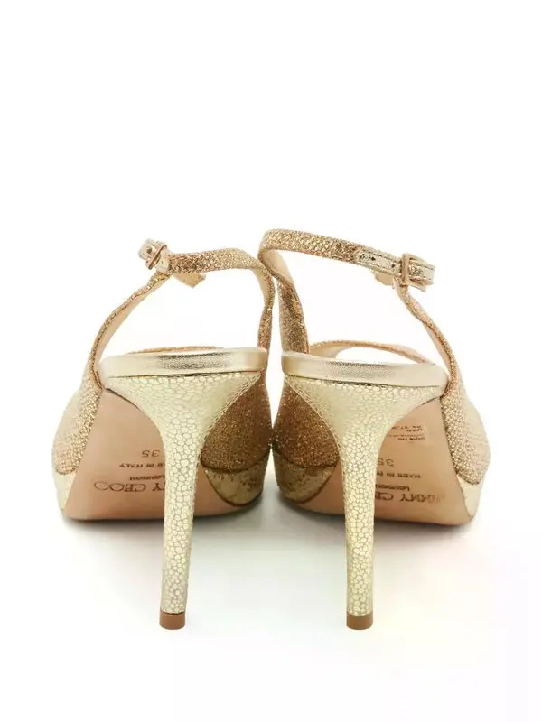JIMMY CHOO Verity Peep-toe Slingback Stiletto Pumps