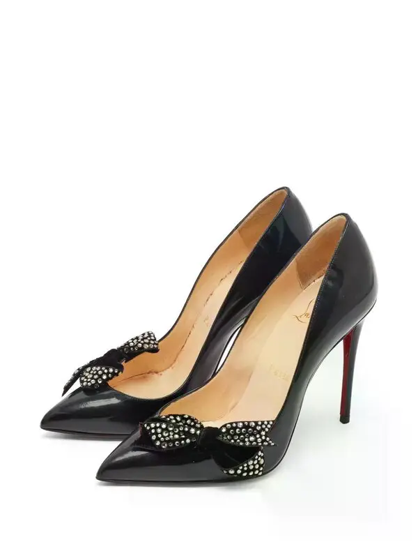 CHRISTIAN LOUBOUTIN Madame Menule Bow Pumps
