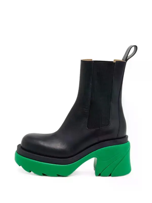 Bottega Veneta Flash Platform Chelsea Boots - Black