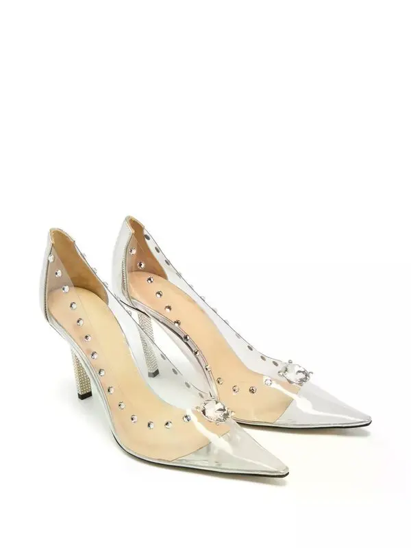 Mach & Mach Diamond Dreams Crystal-embellished Heeled Pumps
