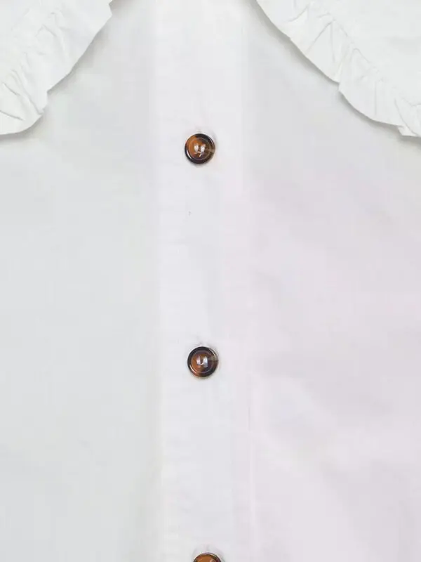 GANNI Ruffled Collar Shirt