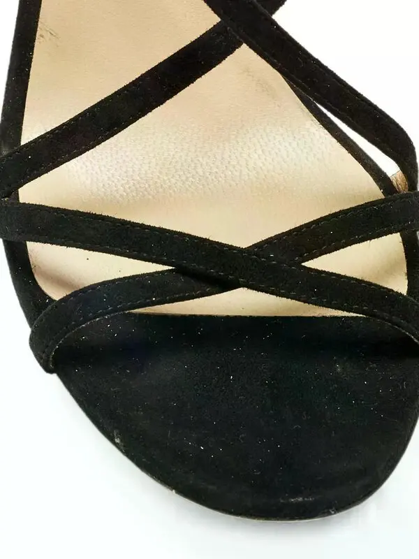JIMMY CHOO Belissa Feather-trim Sandals