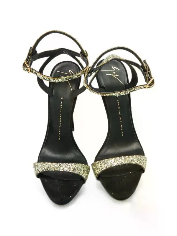 GIUSEPPE ZANOTTI Glitter Ankle-strap Sandals