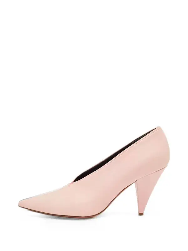 Celine V-neck Pointed-toe Pumps
