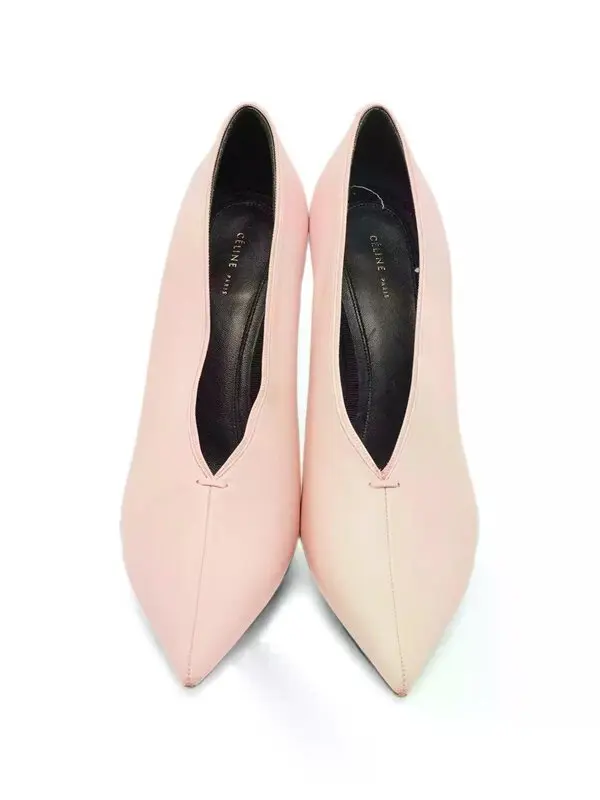 Celine V-neck Pointed-toe Pumps