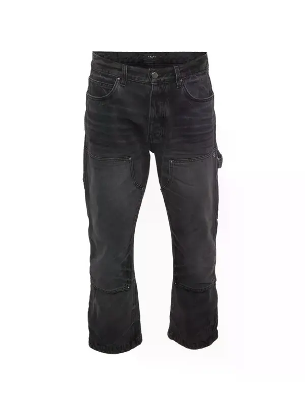 Amiri Straight-leg Patch-pockets Jeans - Black