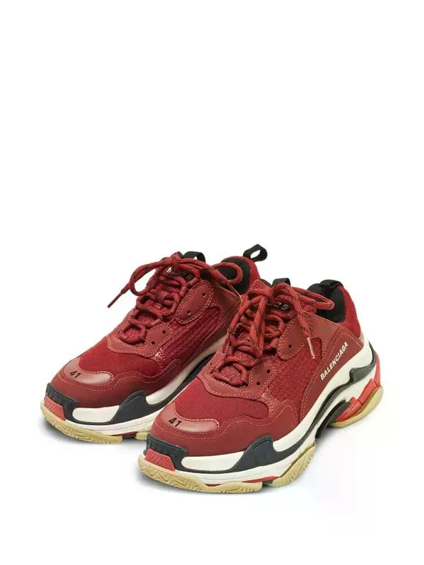 Balenciaga Triple S Sneakers - Red