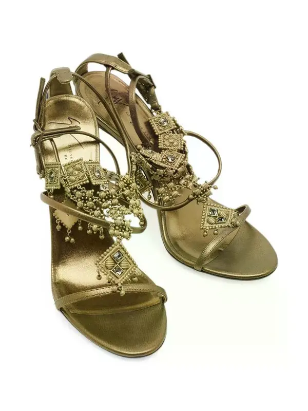 GIUSEPPE ZANOTTI Amira Charm-embellished Stiletto Sandals
