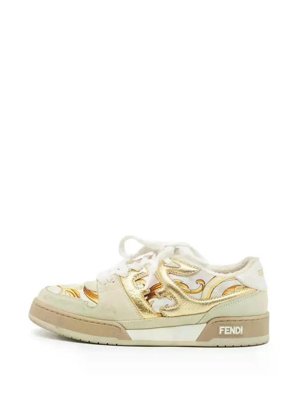 Fendi X Versace Fendace Low-top Sneakers - Neutrals