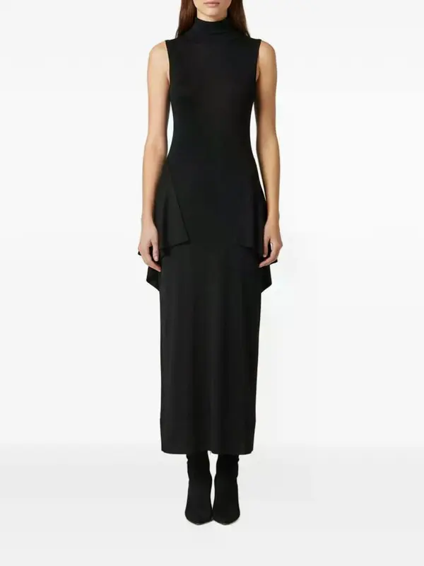 TOTEME Draped Midi Dress - Black