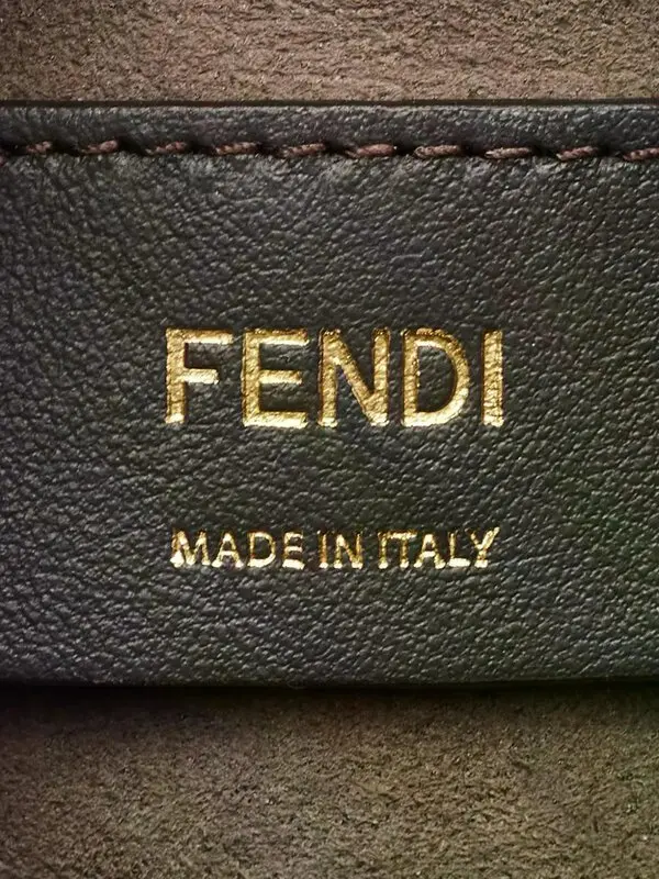 Fendi 2022 Mini Mon Tresor Drawstring-fastening Bucket Bag
