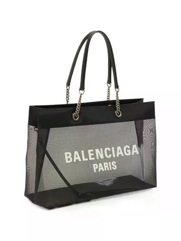 Balenciaga Large Duty Free Mesh Tote Bag