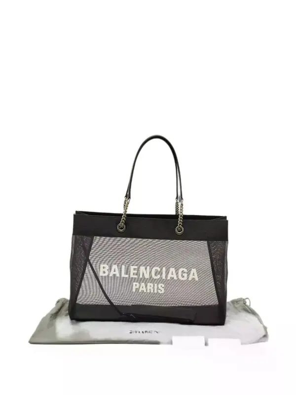 Balenciaga Large Duty Free Mesh Tote Bag