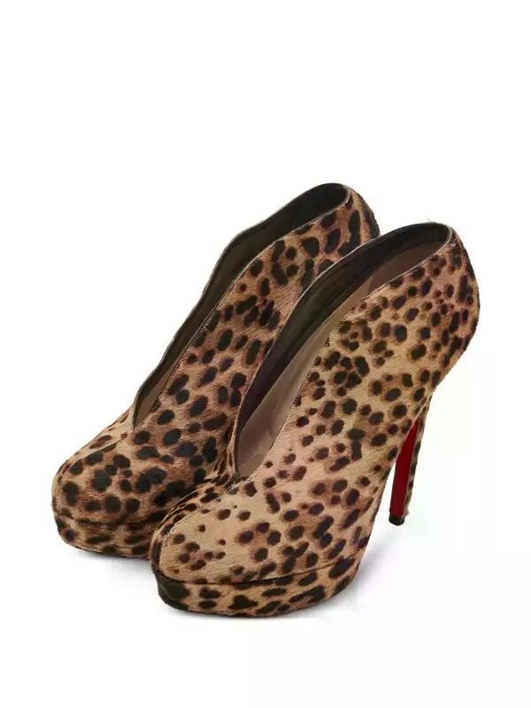 CHRISTIAN LOUBOUTIN Leopard-print Calf Hair Heeled Pumps - Neutrals