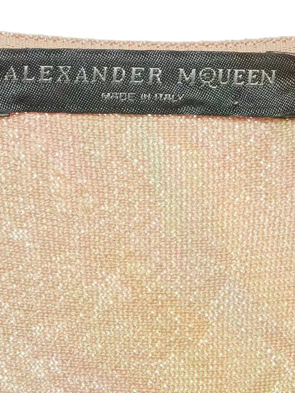 Alexander McQueen Jacquard Sleeveless Mini Dress