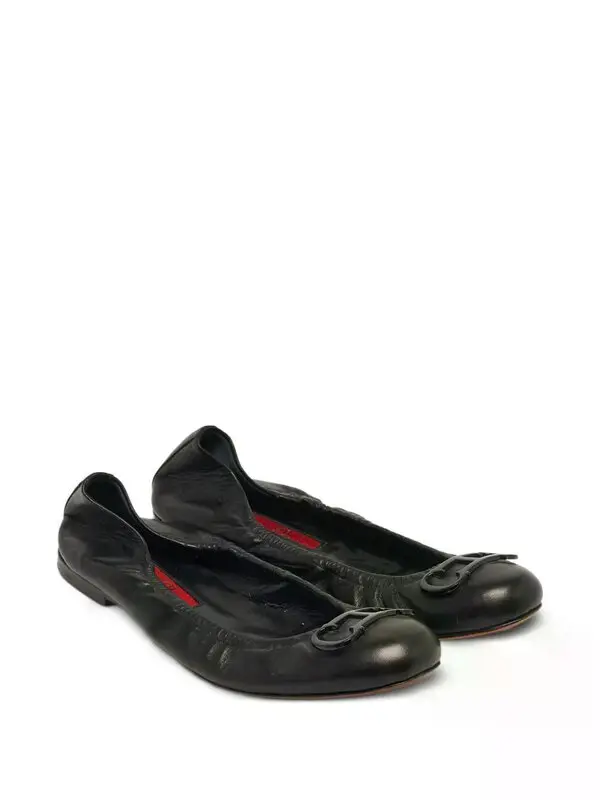 Carolina Herrera Logo-plaque Ballet Flats