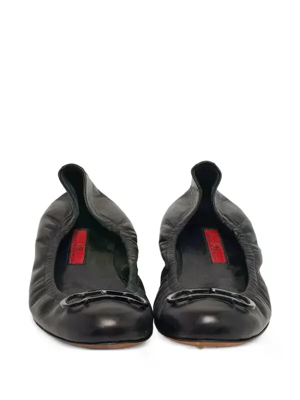 Carolina Herrera Logo-plaque Ballet Flats