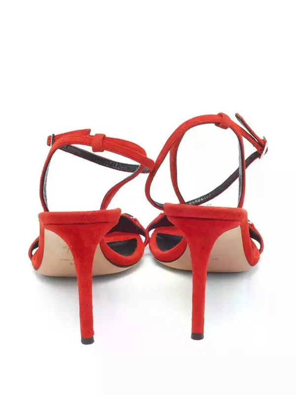 GIUSEPPE ZANOTTI Crystal-embellished Ankle-strap Heeled Sandals