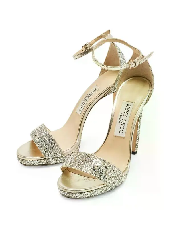 JIMMY CHOO Misty Glitter-detail Heeled Sandals