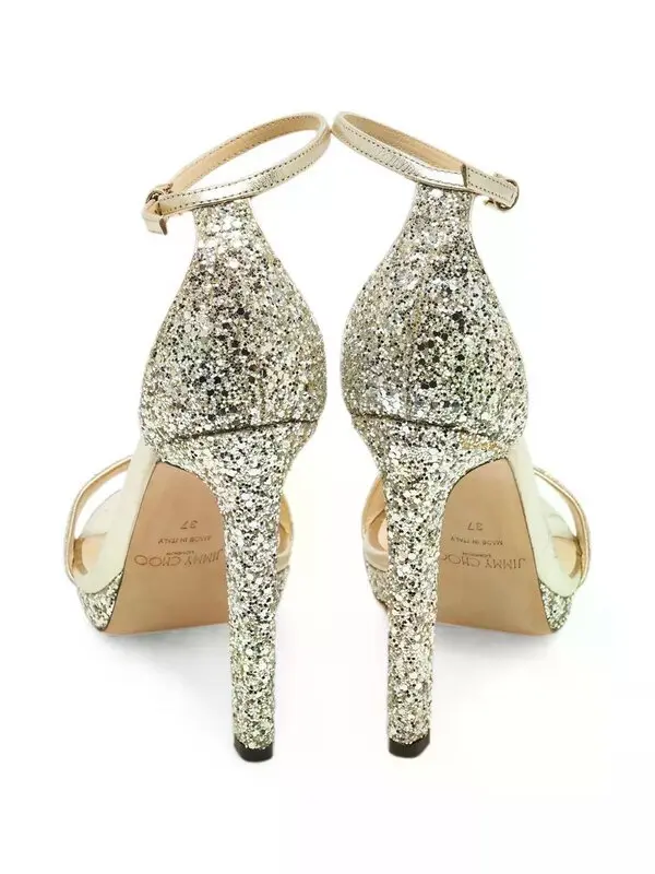 JIMMY CHOO Misty Glitter-detail Heeled Sandals