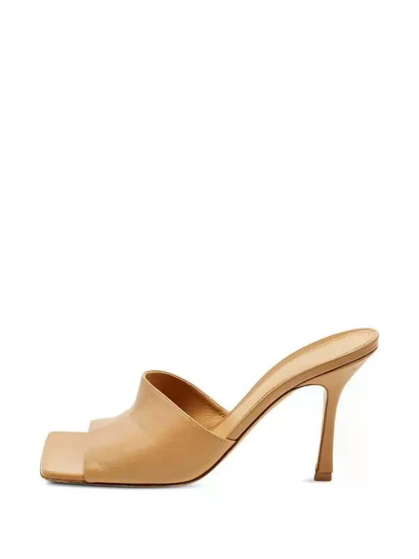 Bottega Veneta Lido Square-toe Sandals - Brown