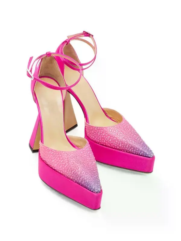 Mach & Mach Galaxy Crystal-embellished Platform Pumps