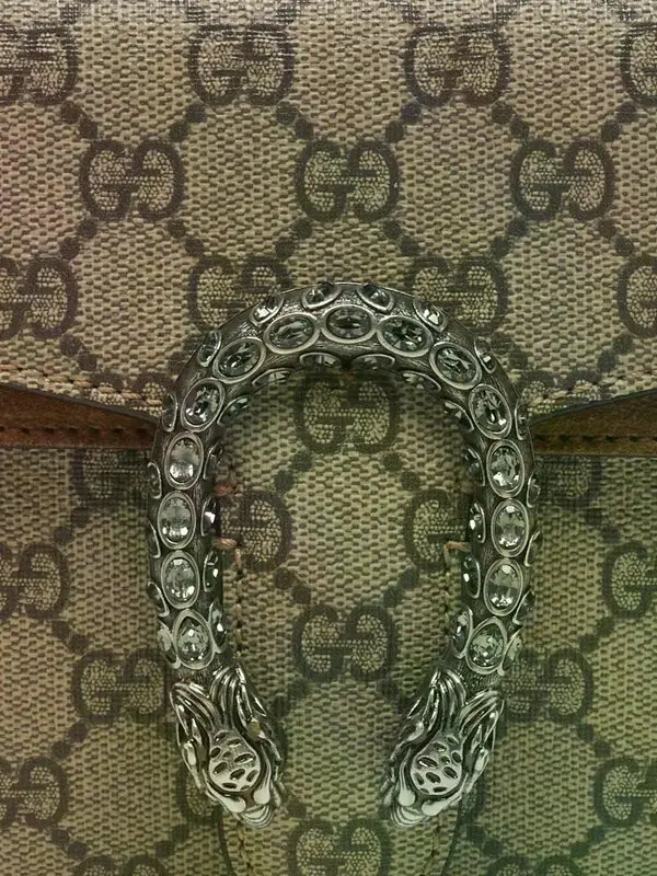Gucci Dionysus Crystal Shoulder Bag - Neutrals
