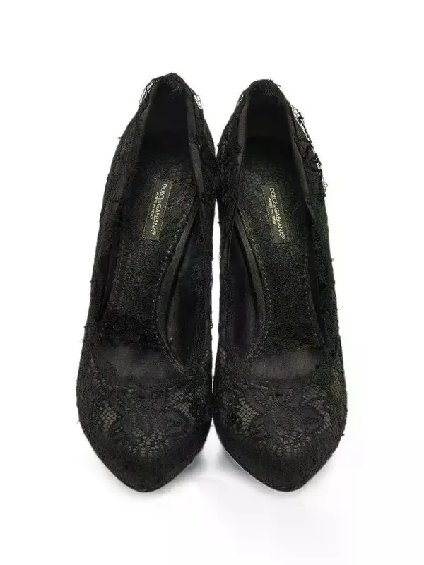 Dolce & Gabbana Lace Round-toe Pumps