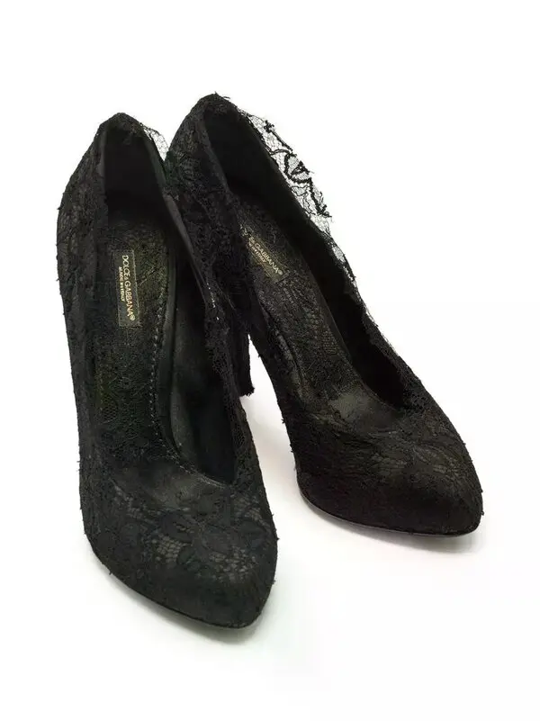 Dolce & Gabbana Lace Round-toe Pumps