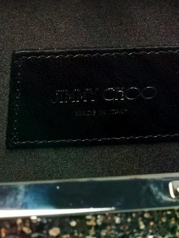 JIMMY CHOO Celeste Glitter Clutch Bag