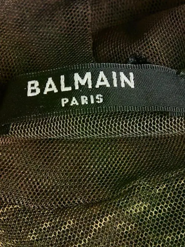 Balmain Love Letter-print Sheer Top