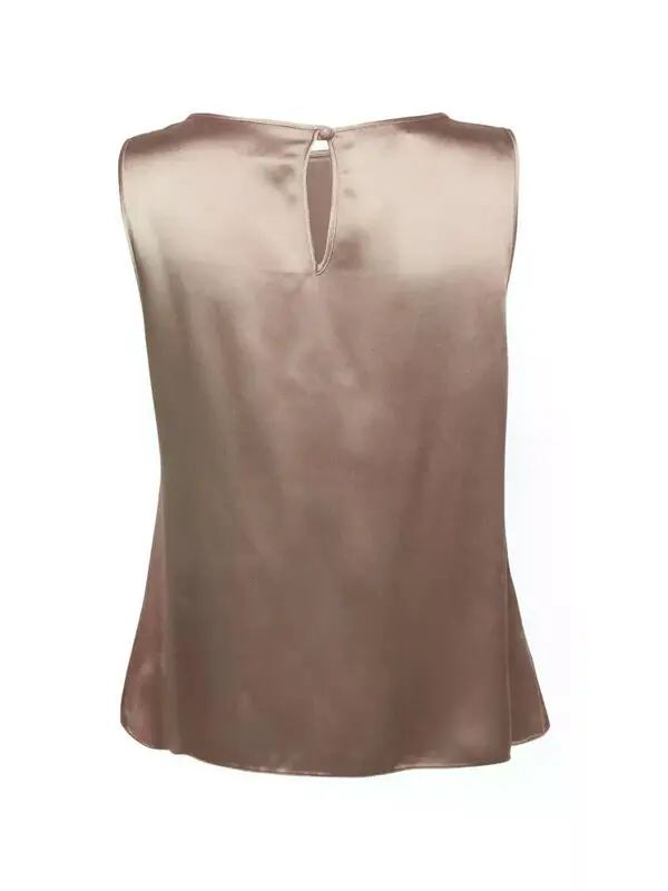 Emporio Armani Bow-detail Sleeveless Blouse