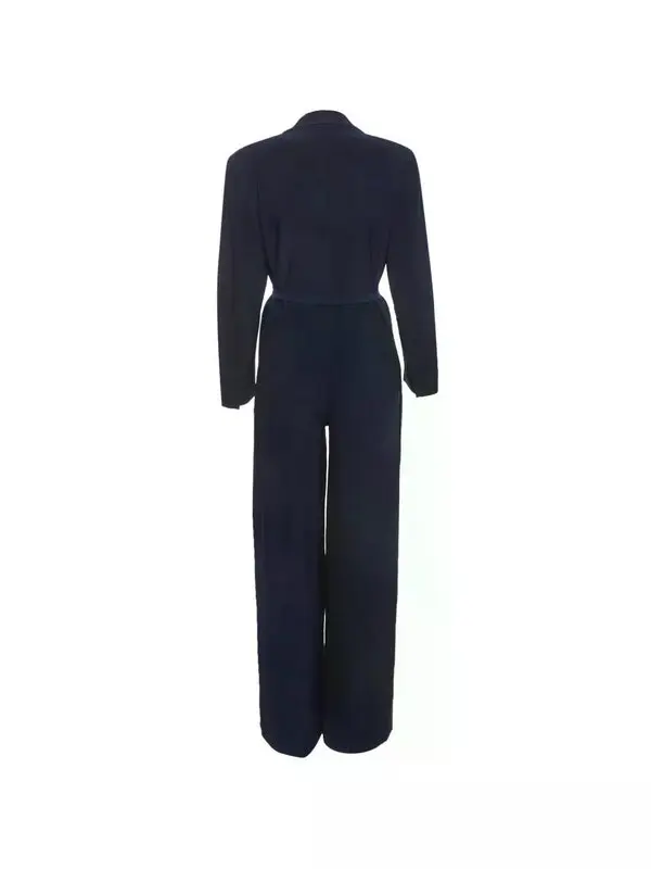 Norma Kamali Belted Full-sleeve Jumpsuit