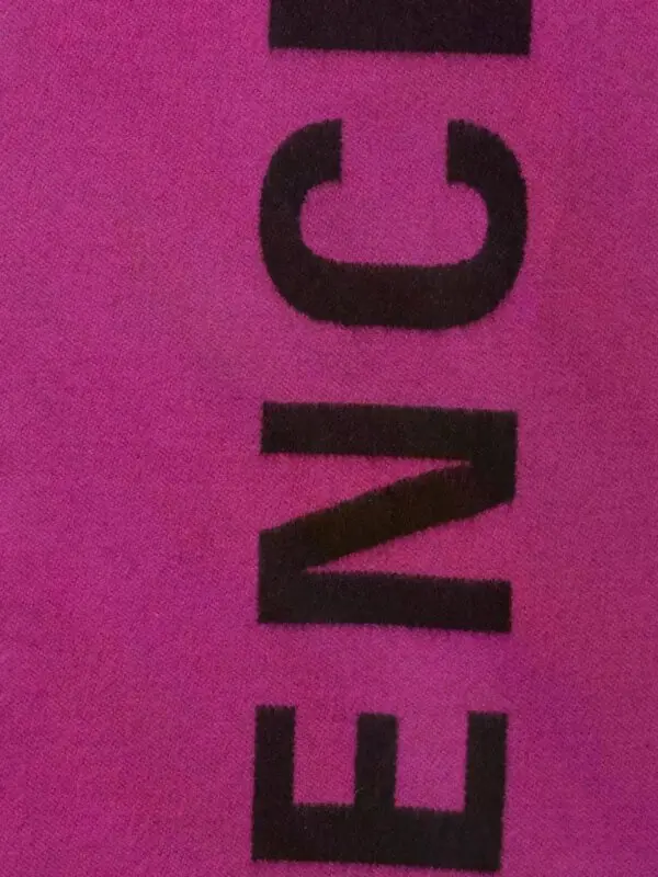 Balenciaga Logo-detail Wool Scarf