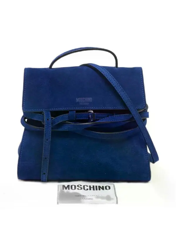 Moschino Tie Me Suede Mini Bag