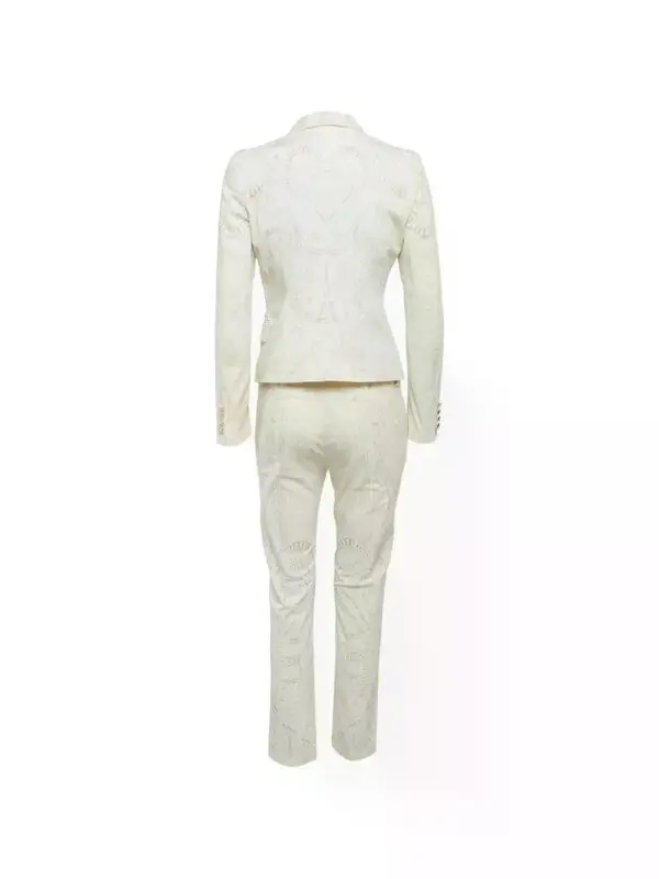 Roberto Cavalli Paisley Embroidered Suit