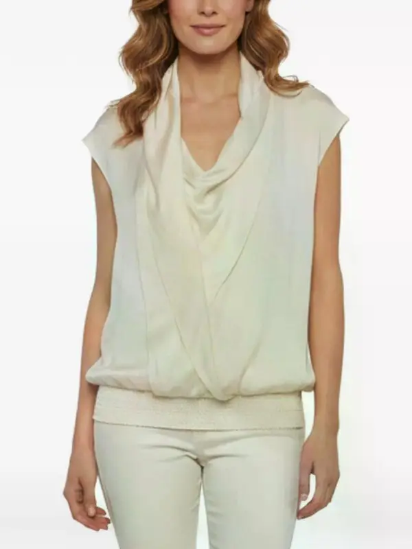 Max Mara Ruffle-detail Sleeveless Blouse