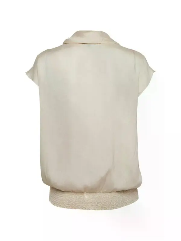 Max Mara Ruffle-detail Sleeveless Blouse