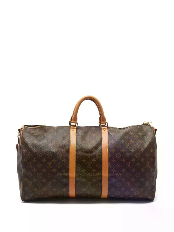 LOUIS VUITTON 2005 55 Keepall Bandoulière Monogram-pattern Duffel Bag