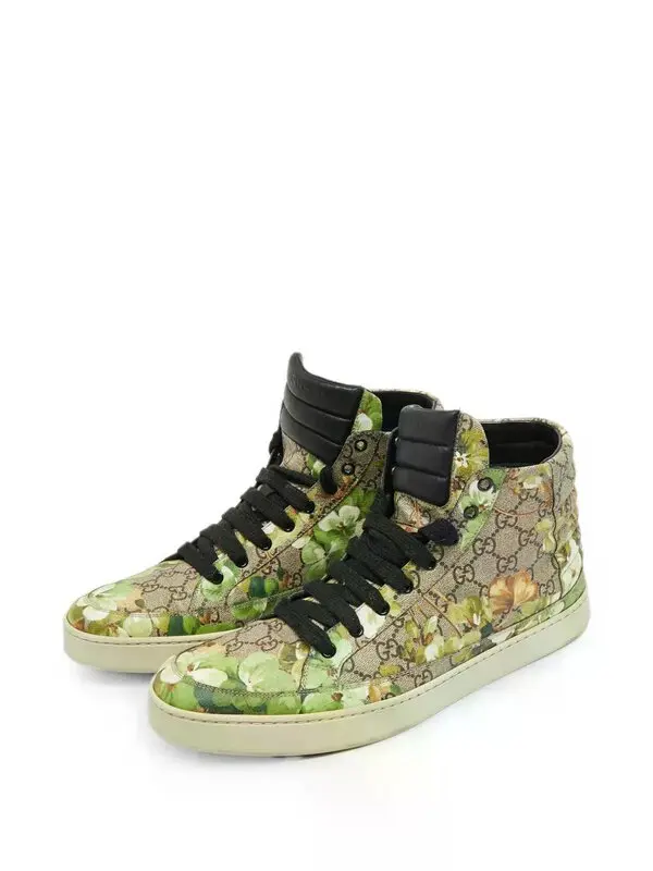 Gucci Gg-supreme Blooms High-top Sneakers